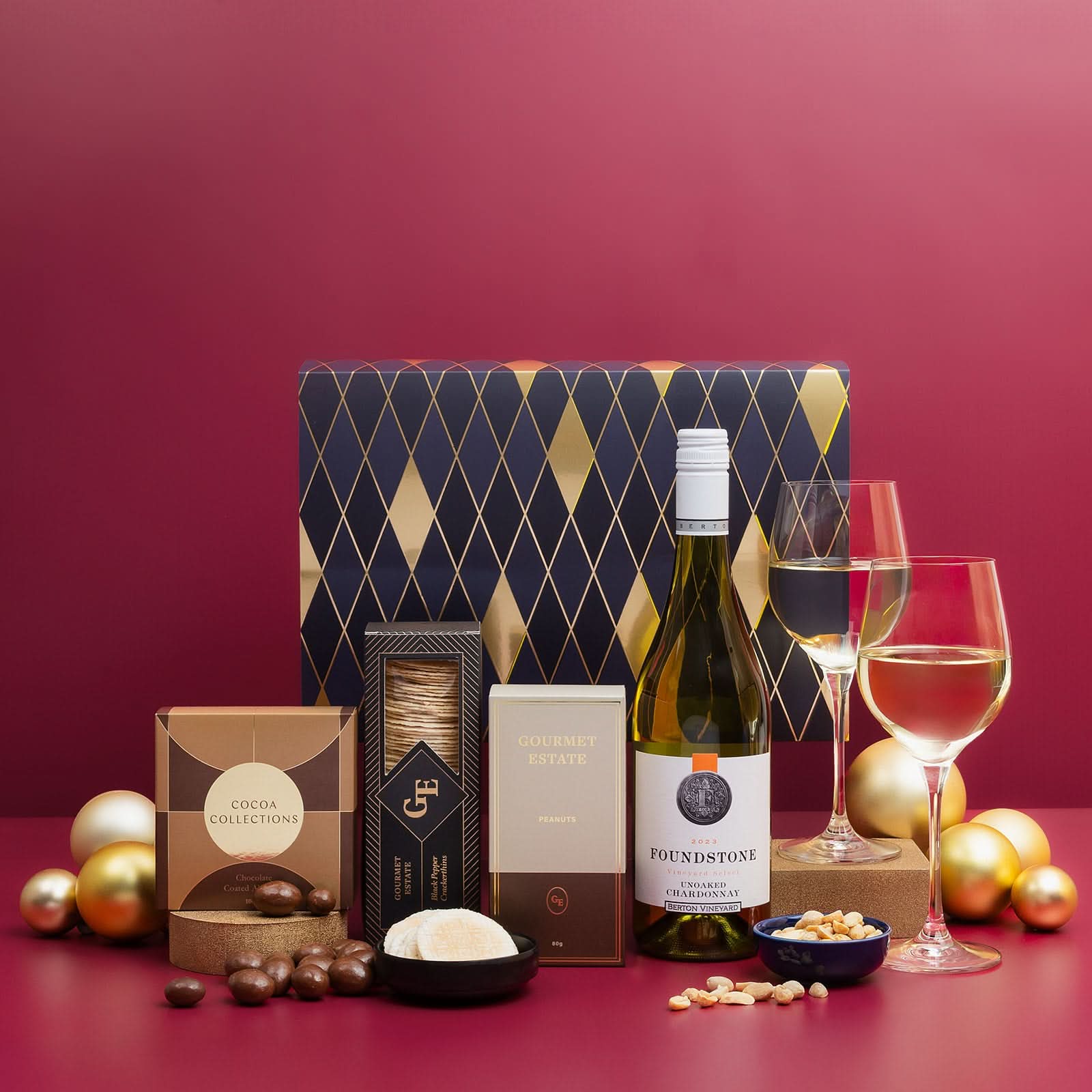 White Gourmet Christmas Hamper – Milly & Henry